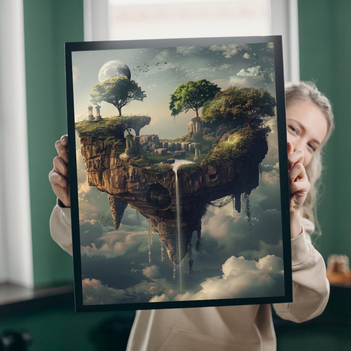 Surreal Dreamscape Fantasy Art Print With Floating Islands and ...