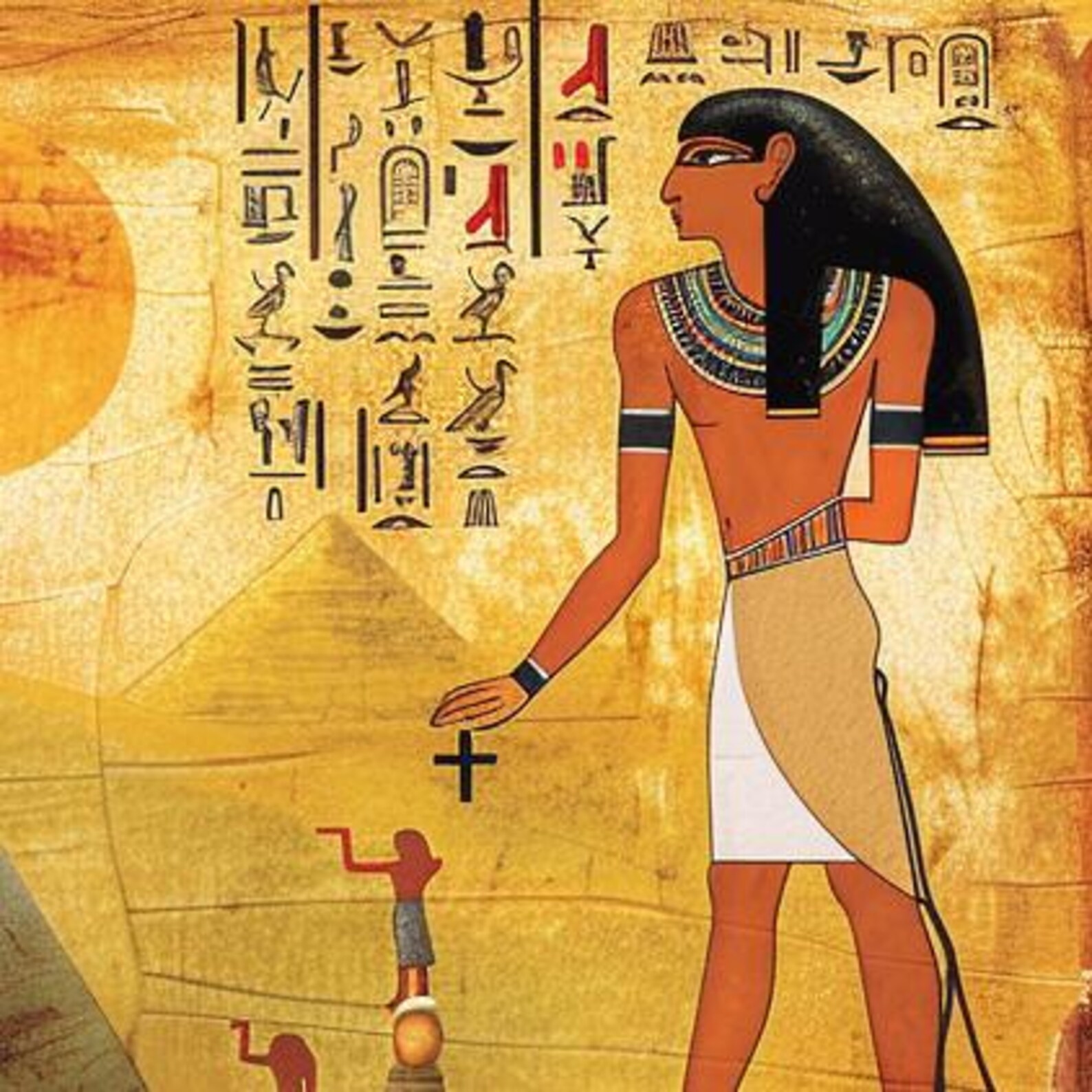Ancient Egyptian Scene Detailed Art Print of Egyptian Life With ...