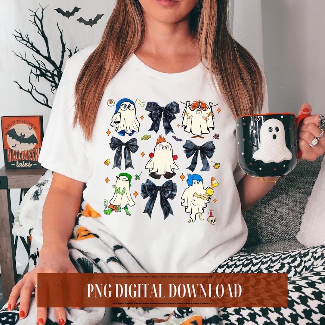Inside Out Ghost Halloween Coquette Png, Inside Out Png, Piixar Inside ...