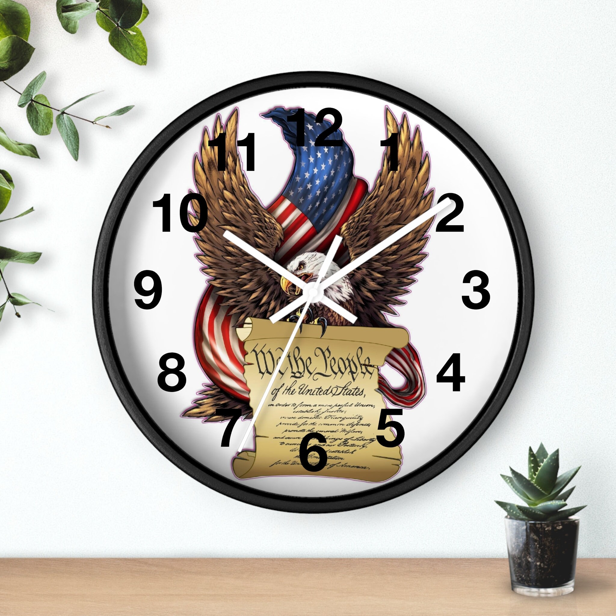 American Eagle Wall Clock - Etsy
