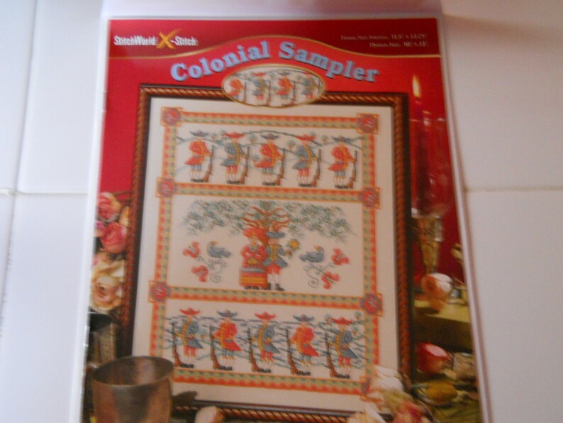 Cross Stitch Leaflet -- Colonial Sampler -- New - Etsy