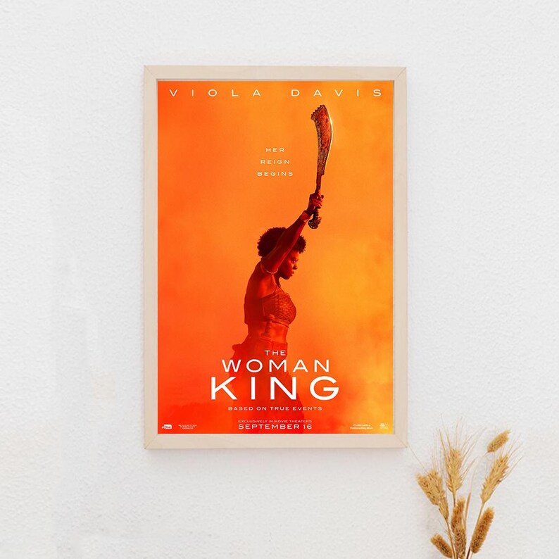The Woman King 2022 Movie Postermodern Canvas Print Wall Art ...