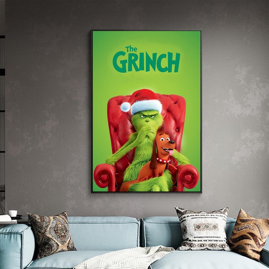 The Grinch Movie Postermodern Canvas Print Wall Art Paintingoffice ...