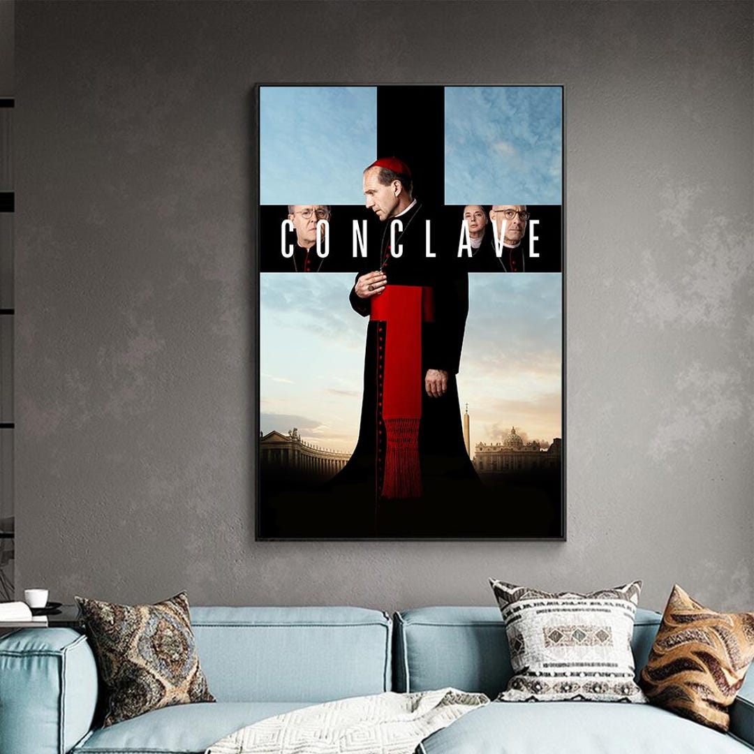Conclave Movie Postermodern Canvas Print Wall Art Paintingoffice Living ...