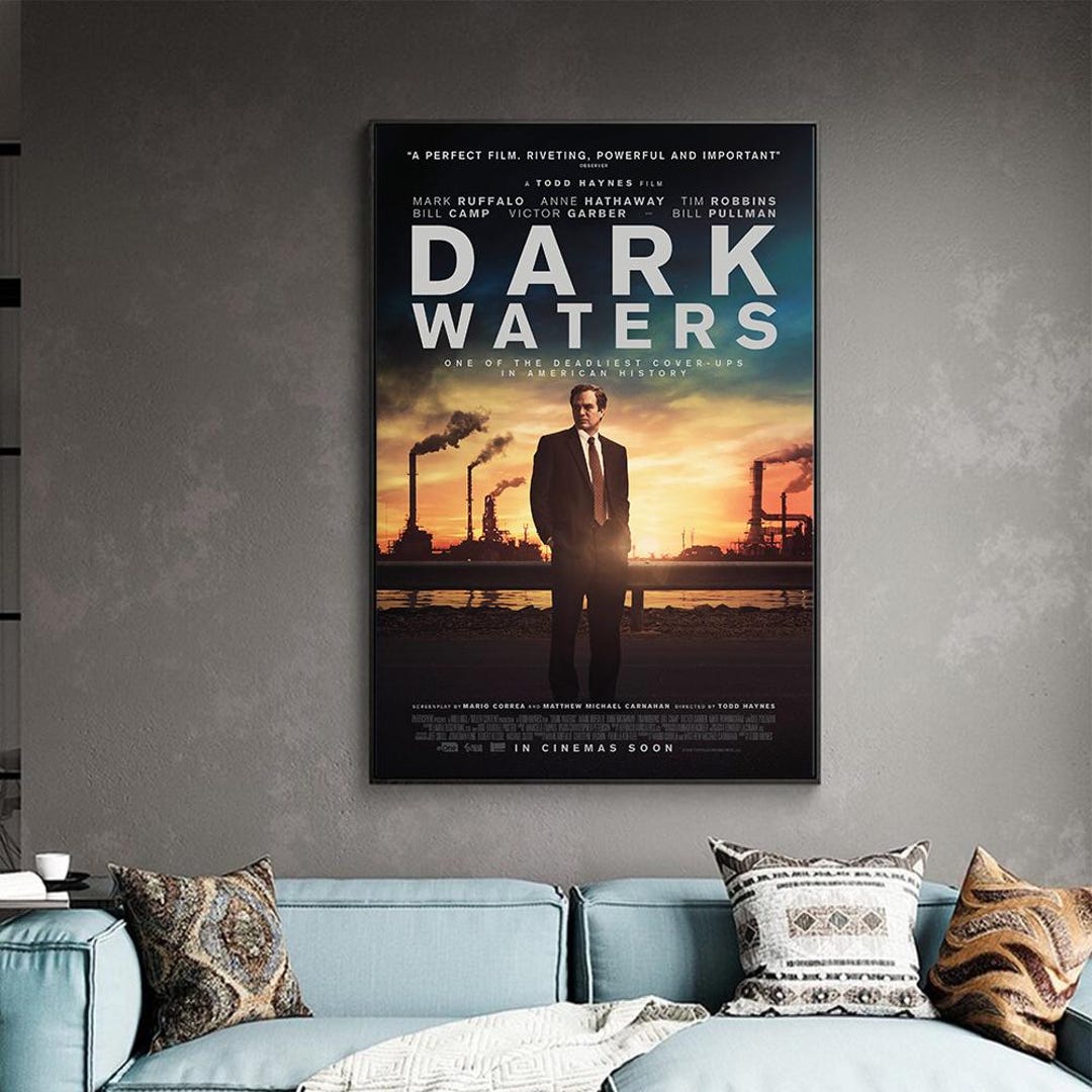 Dark Waters 2019 Movie Poster Modern Canvas Print Wall Art Painting office Living Room Home ...