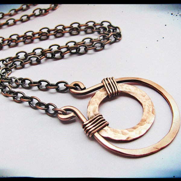 Copper Wire Necklace - Etsy