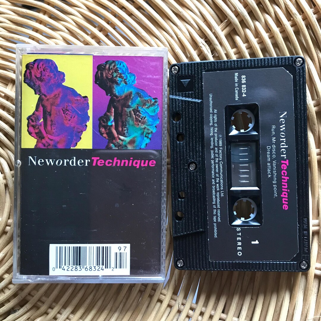 Vintage New Order - Technique Cassette Tape 1989 80s New Wave Dance ...