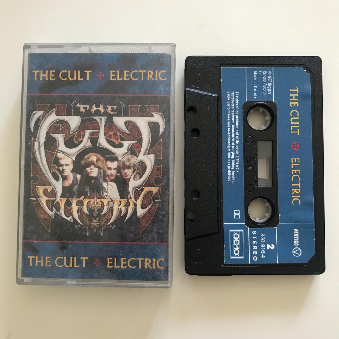 The Cult - Electric Cassette Tape 1987 80s Alternative Goth Rock - Etsy