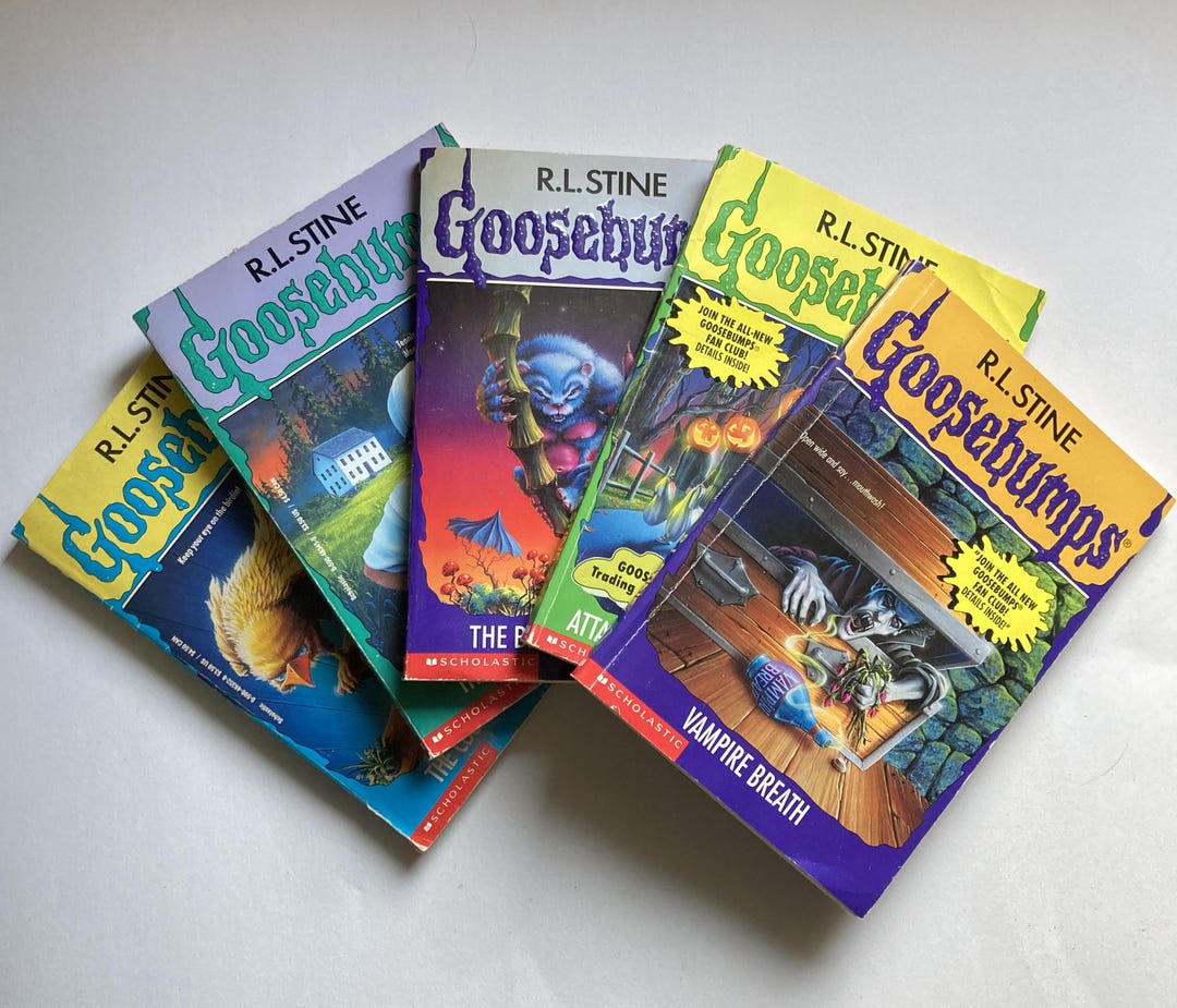 Vintage Goosebumps First Editions Books R.L. Stine Retro 90s Scholastic ...