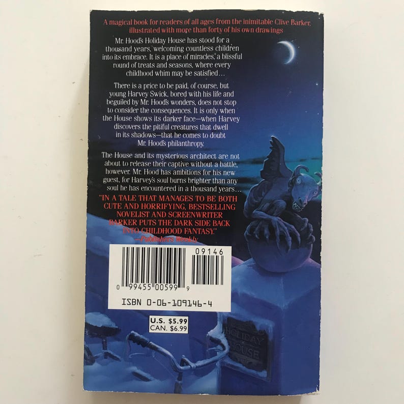 Vintage Clive Barker - the Thief of Always Paperback 90s Fantasy ...