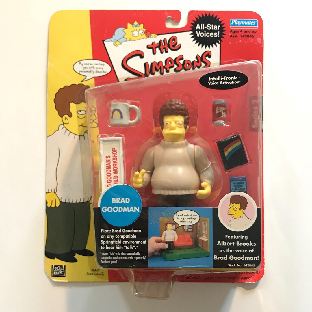 Vintage Playmates Brad Goodman Figure the Simpsons Series 2 Interactive ...