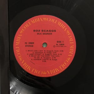 Boz Scaggs - Silk Degrees LP 1976 CBS Canada Pop Rock - Etsy