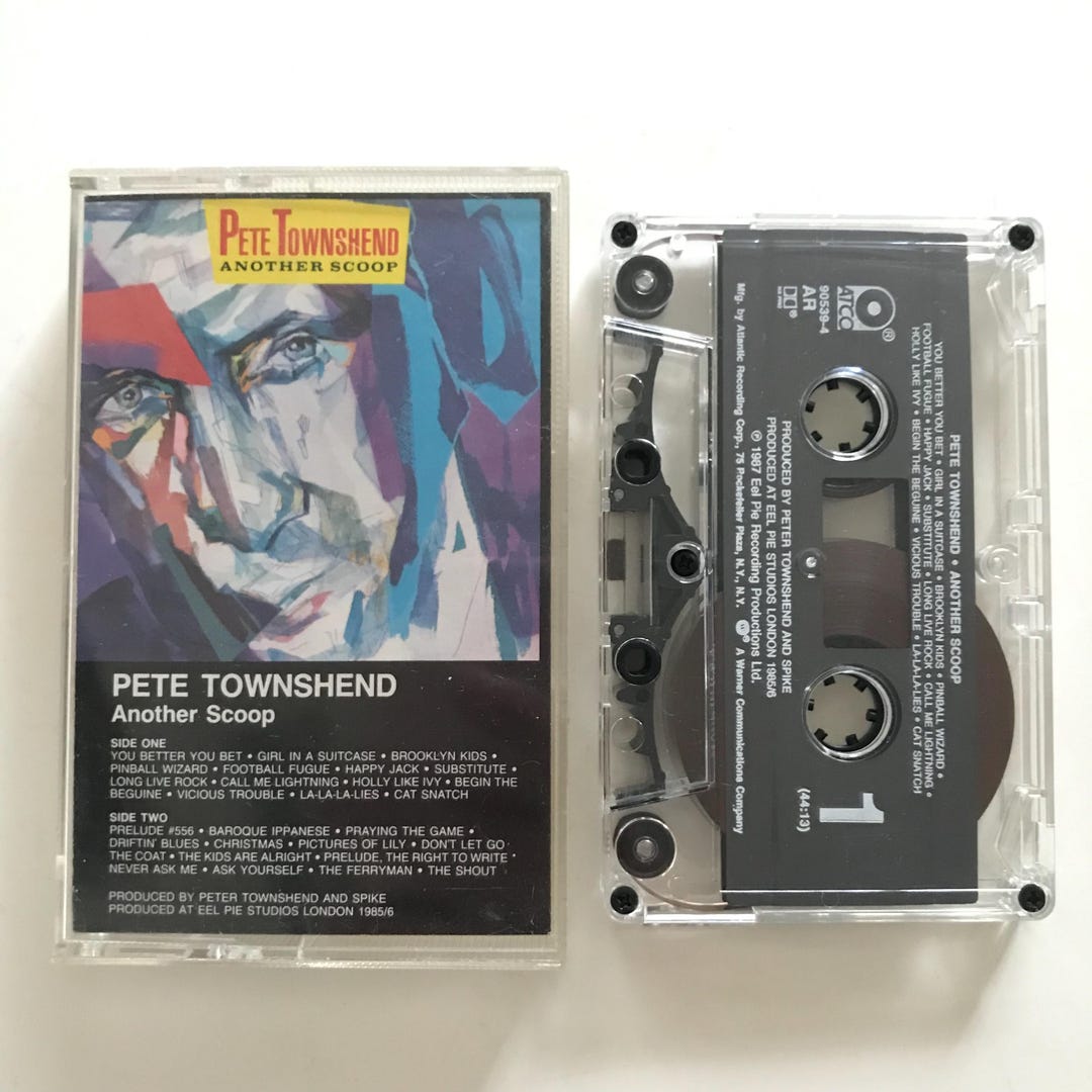 Pete Townshend - Another Scoop Cassette Tape 60s 70s 80s Rock ...