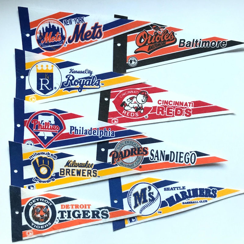 Baseball Pennants - Etsy