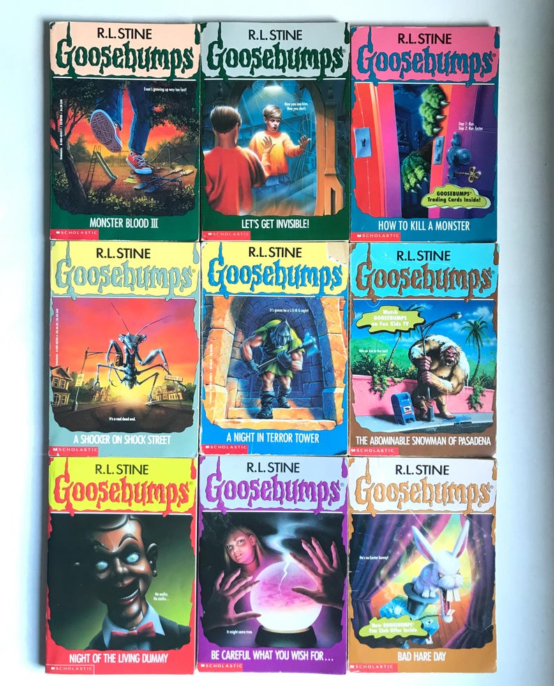 Vintage Goosebumps Books R.L. Stine Retro 90s Scholastic YA Paperbacks ...