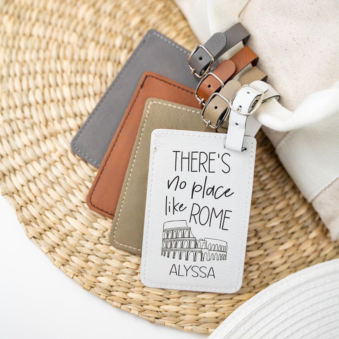 Rome, Italy Luggage Tag - There's No Place Like Rome, Colosseum With ...