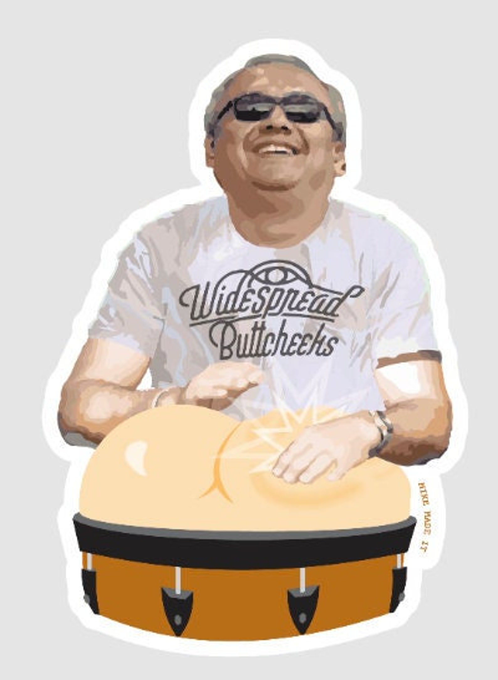 Sunny Ortiz Buttcheek Congos Sticker Widespread Panic - Etsy