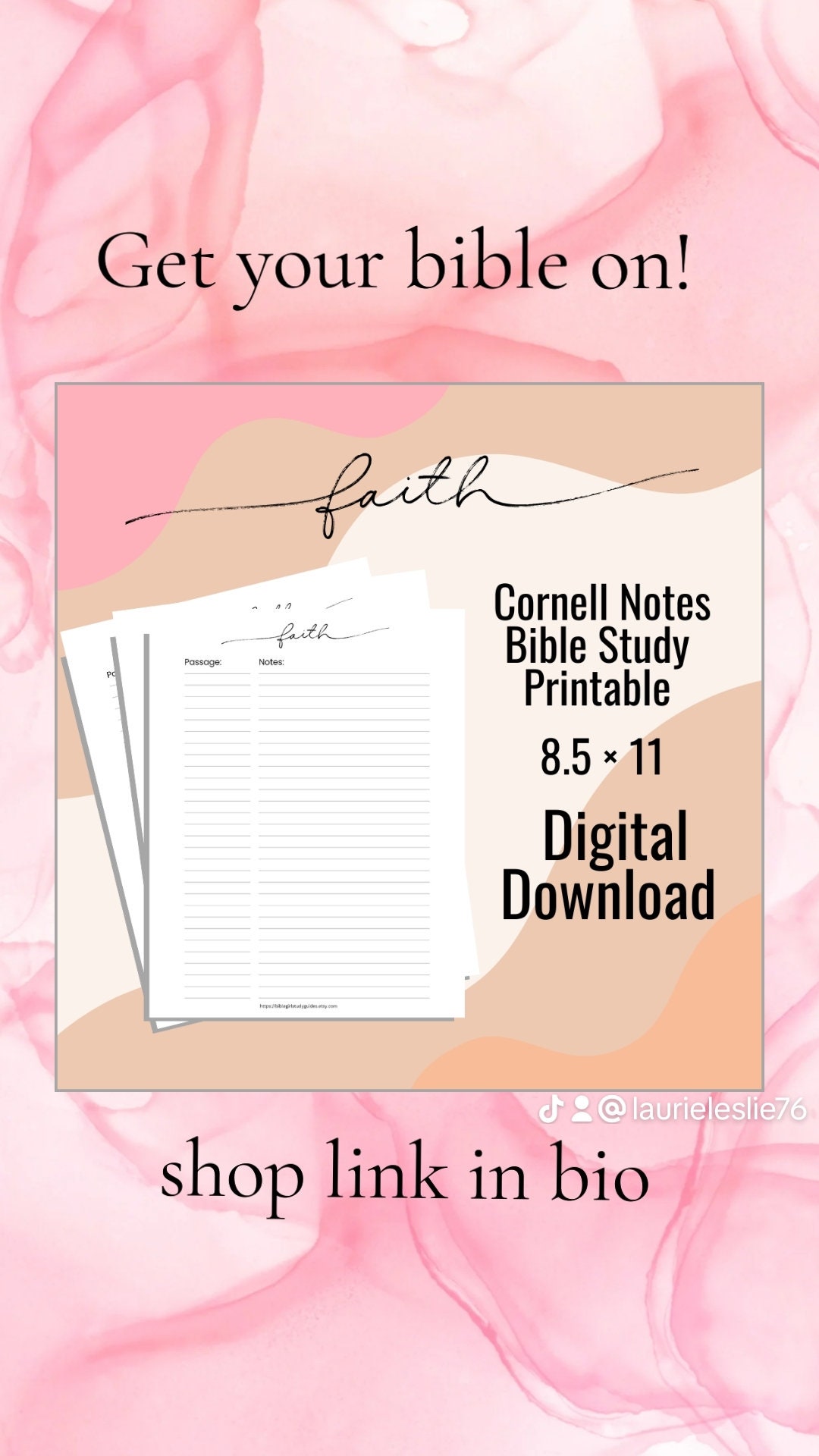 Cornell Notes Bible Study Printable, Bible Study, Bible Journaling ...