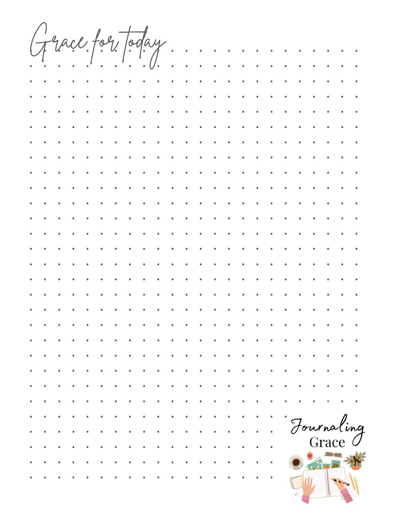 Dot Journal Printable, Scripture Writing, Bible Study, Bible Journaling ...