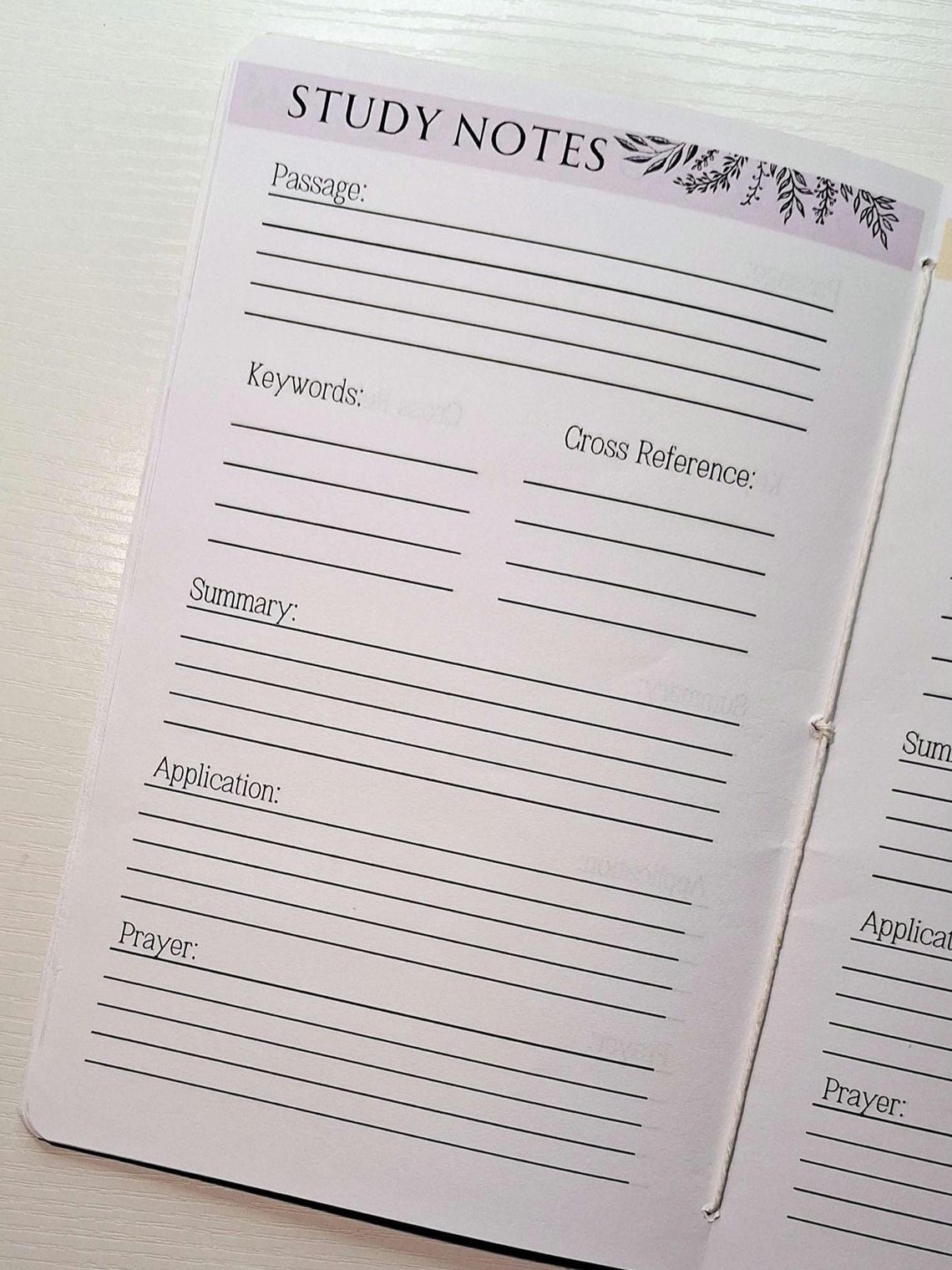 Handmade Scripture Writing Notebook, Bible Study Journal, Scripture ...