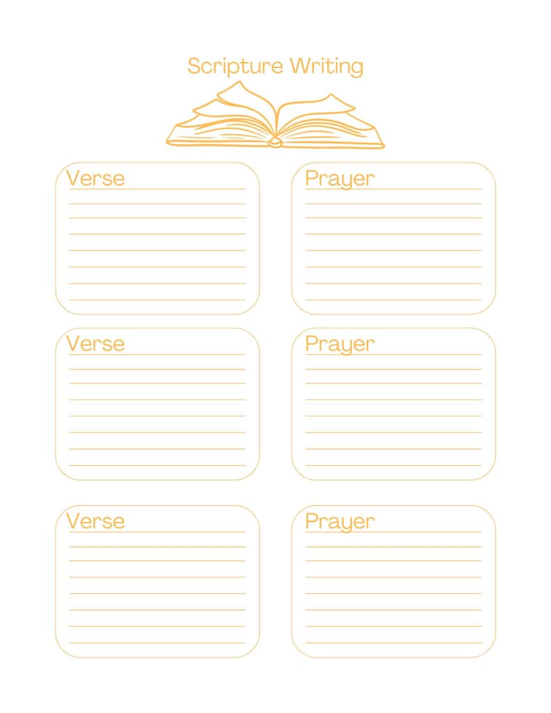 Scripture Writing Printable, Bible Study, Bible Journaling, Bible ...