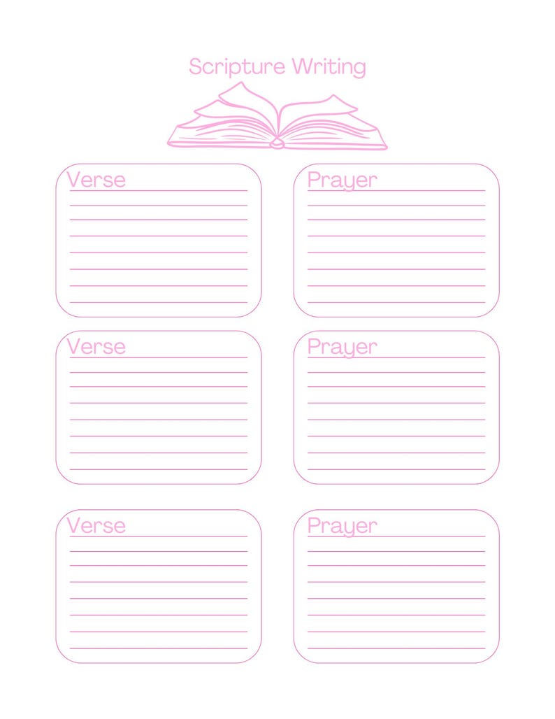 Scripture Writing Printable, Bible Study, Bible Journaling, Bible ...