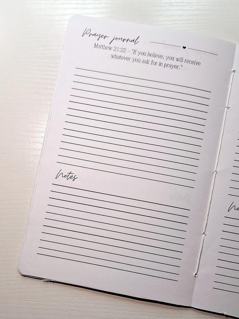 Handmade Prayer Journal, Bible Study Journal, Scripture Journal ...