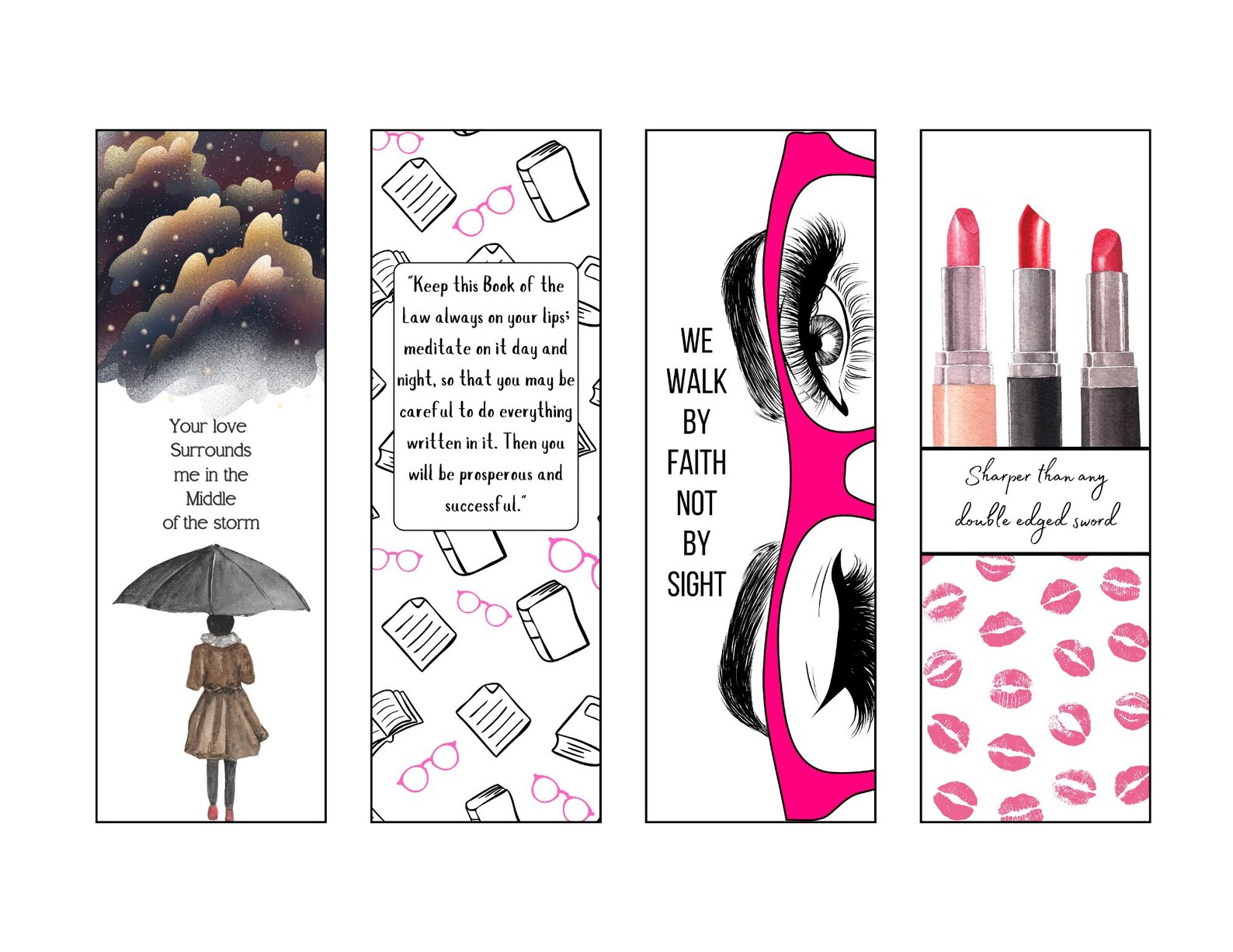 Printable Bookmarks, Bible Journaling, Scripture Writing, Bible Study ...