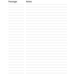 Cornell Notes Bible Study Printable, Bible Study, Bible Journaling ...