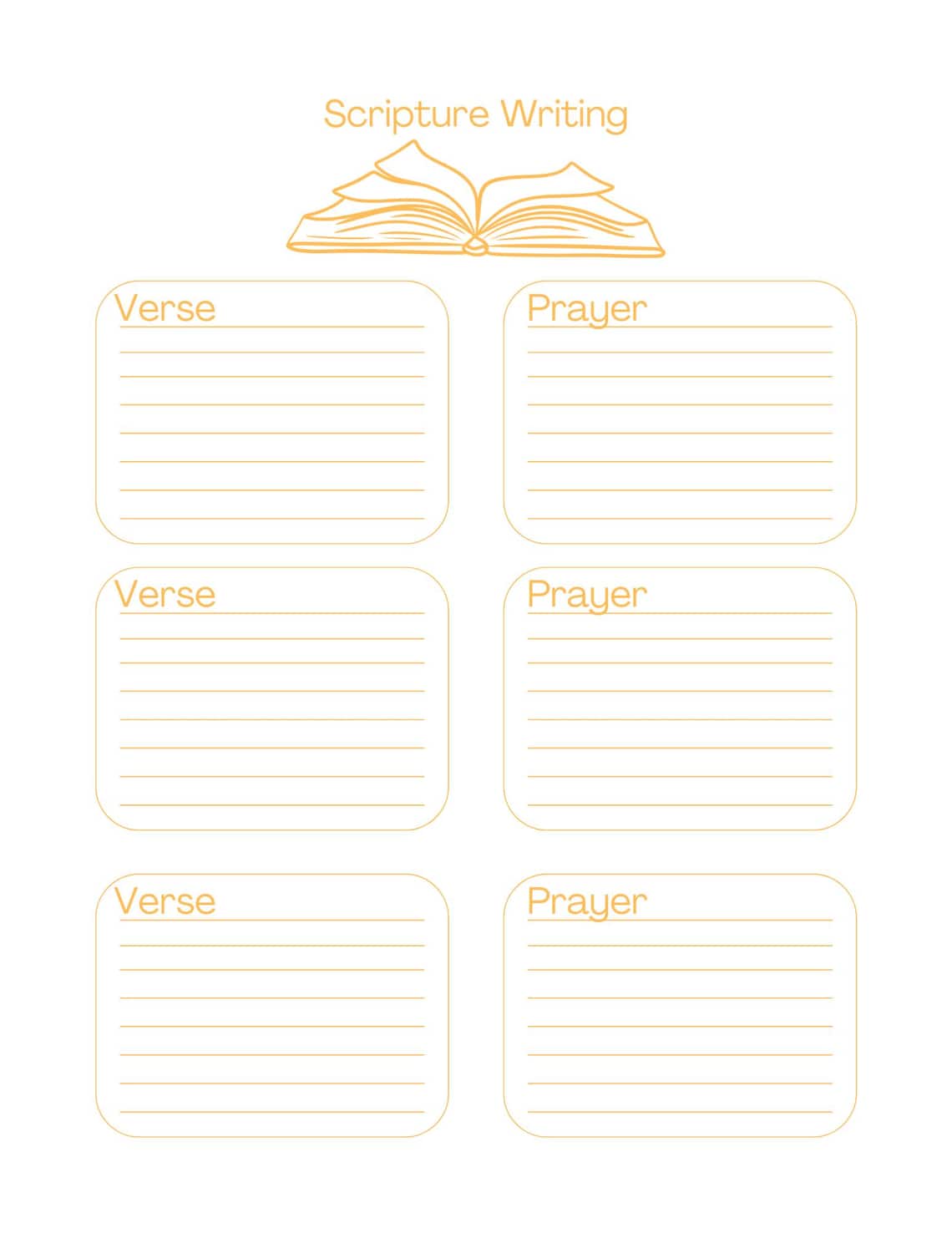 Scripture Writing Printable, Bible Study, Bible Journaling, Bible ...