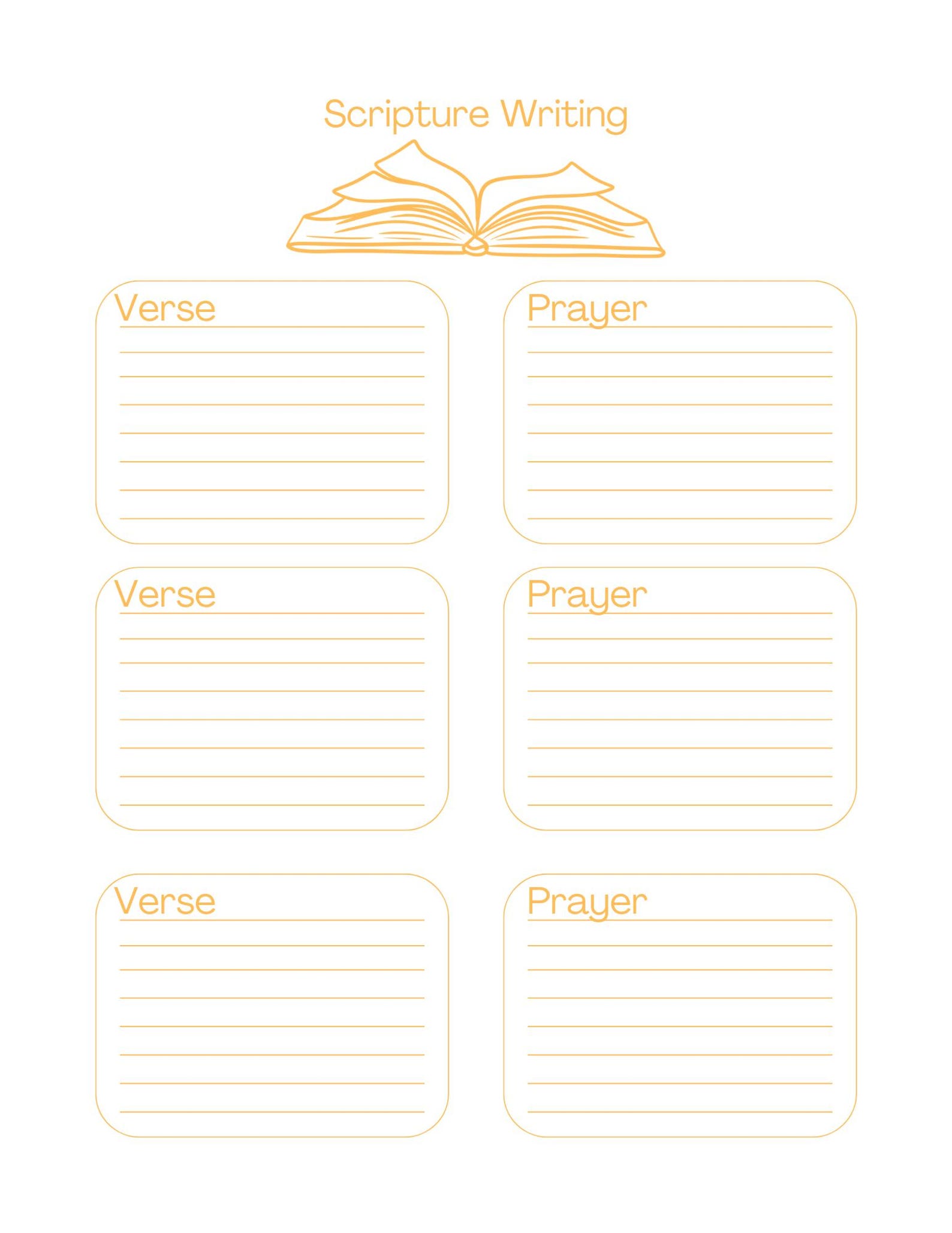 Scripture Writing Printable, Bible Study, Bible Journaling, Bible ...