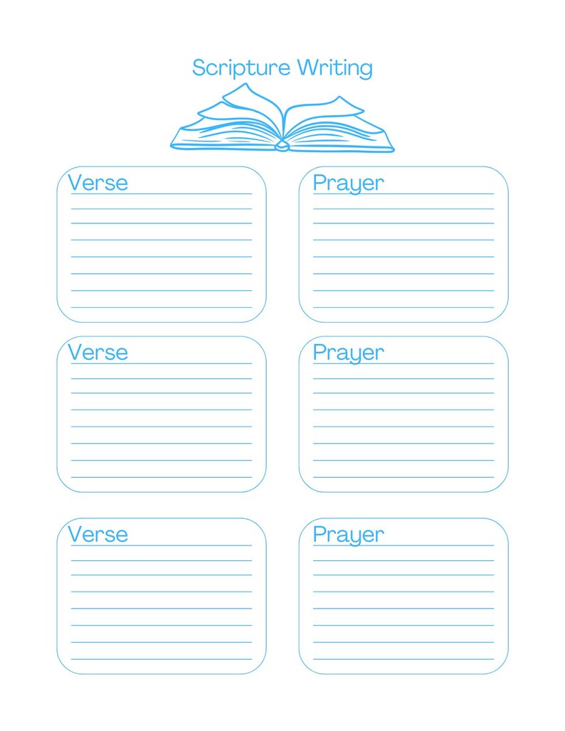 Scripture Writing Printable, Bible Study, Bible Journaling, Bible ...