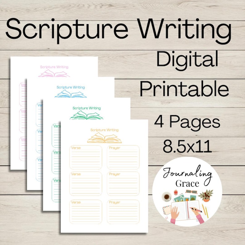Scripture Writing Printable, Bible Study, Bible Journaling, Bible ...