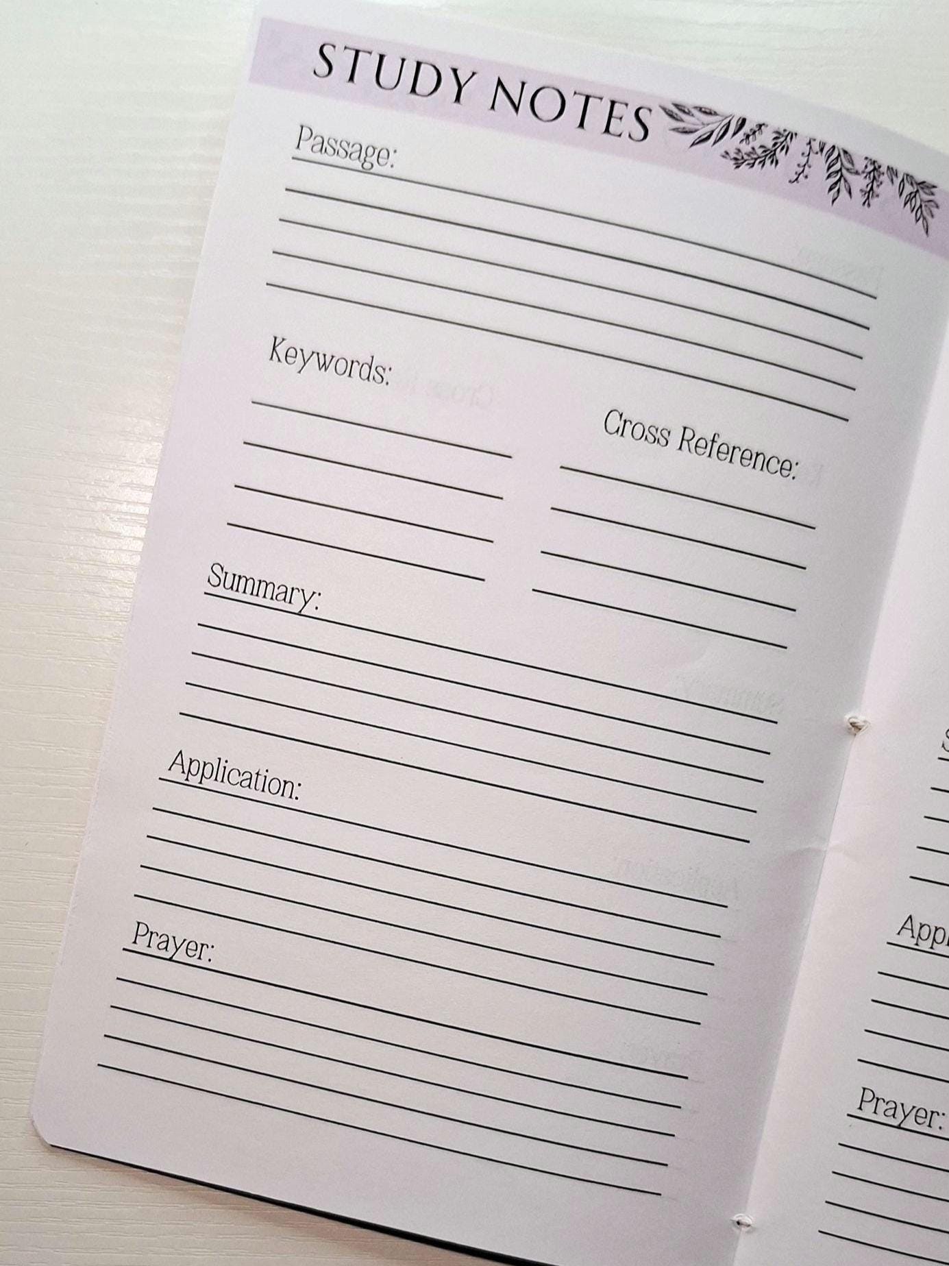 Handmade Scripture Writing Notebook, Bible Study Journal, Scripture ...