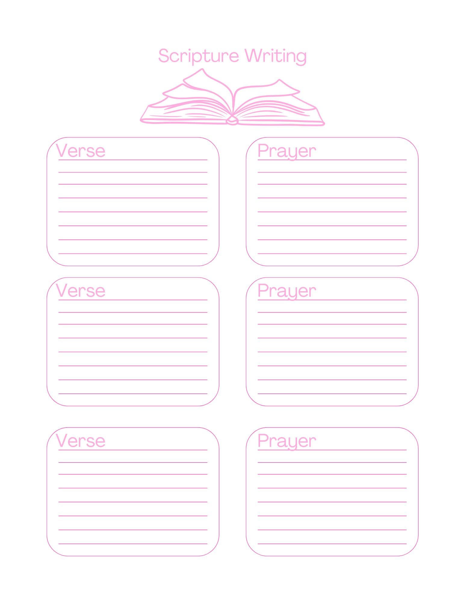 Scripture Writing Printable, Bible Study, Bible Journaling, Bible ...