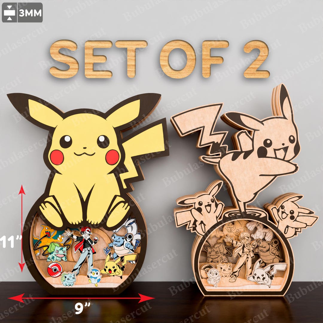 Cartoon Characters Multilayers Laser Cut,multilayers Svg, Cartoon ...