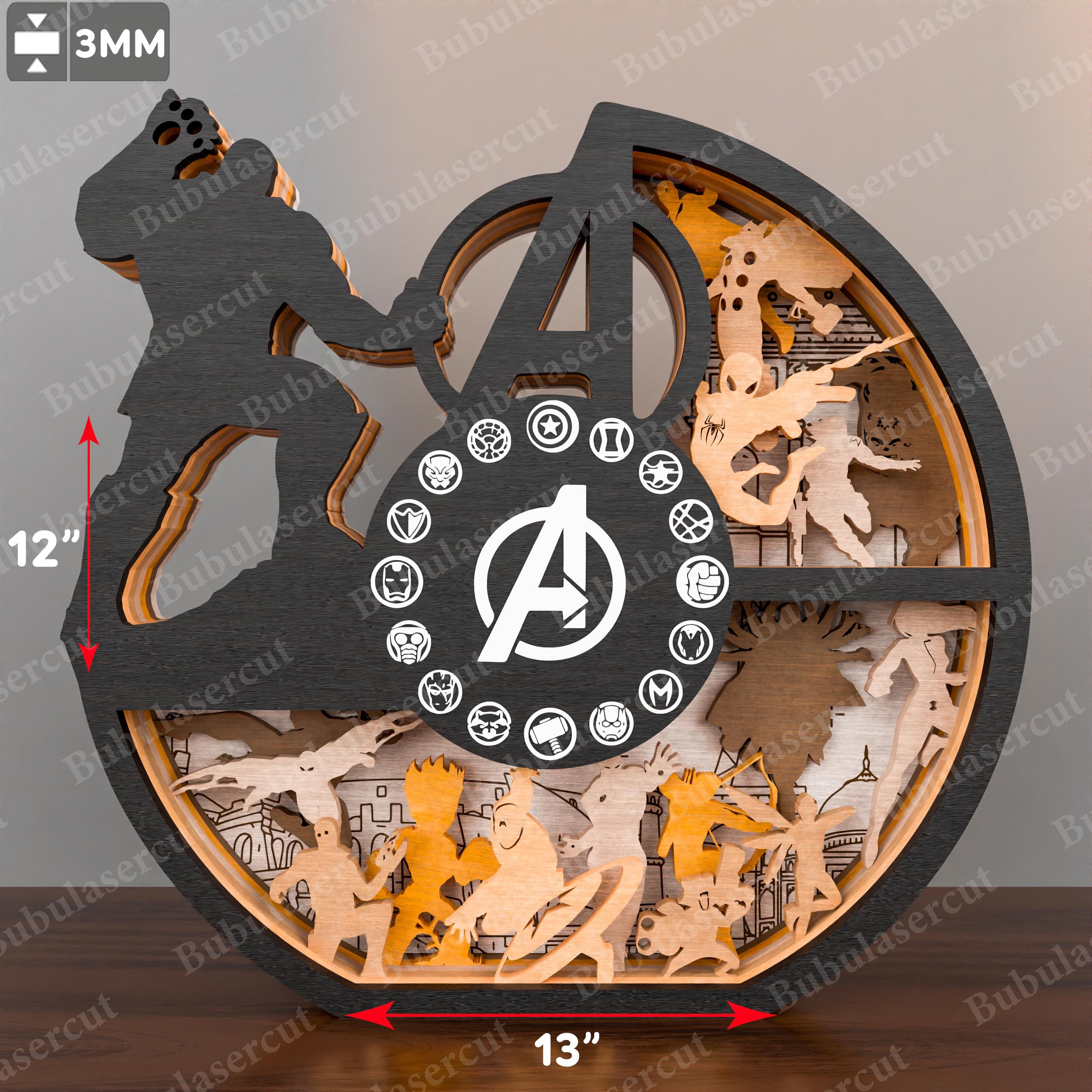 Movie Characters Multilayers Laser Cut File, Characters Multilayers ...
