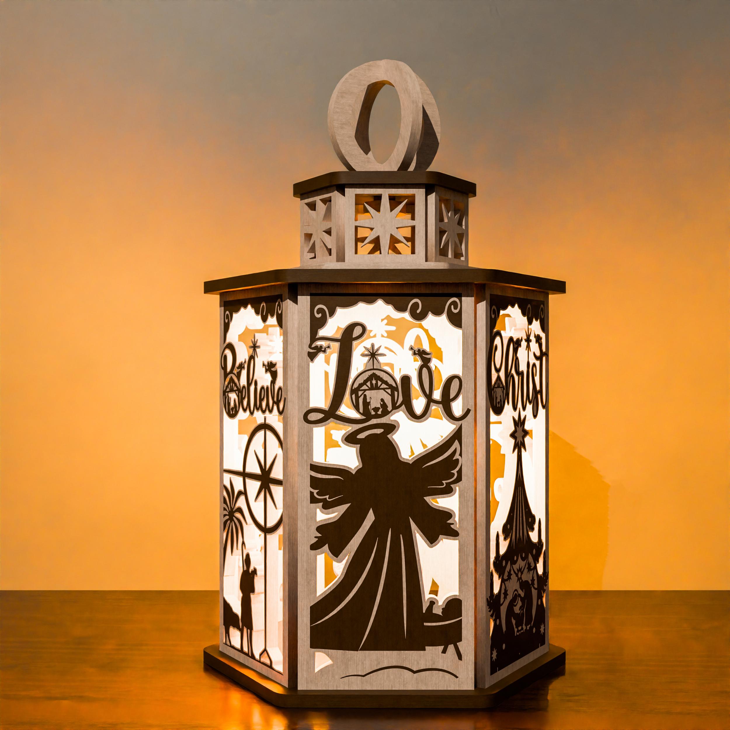 Bundle Nativity Lantern Laser Cut ,nativity Lantern Svg,nativity Scene ...