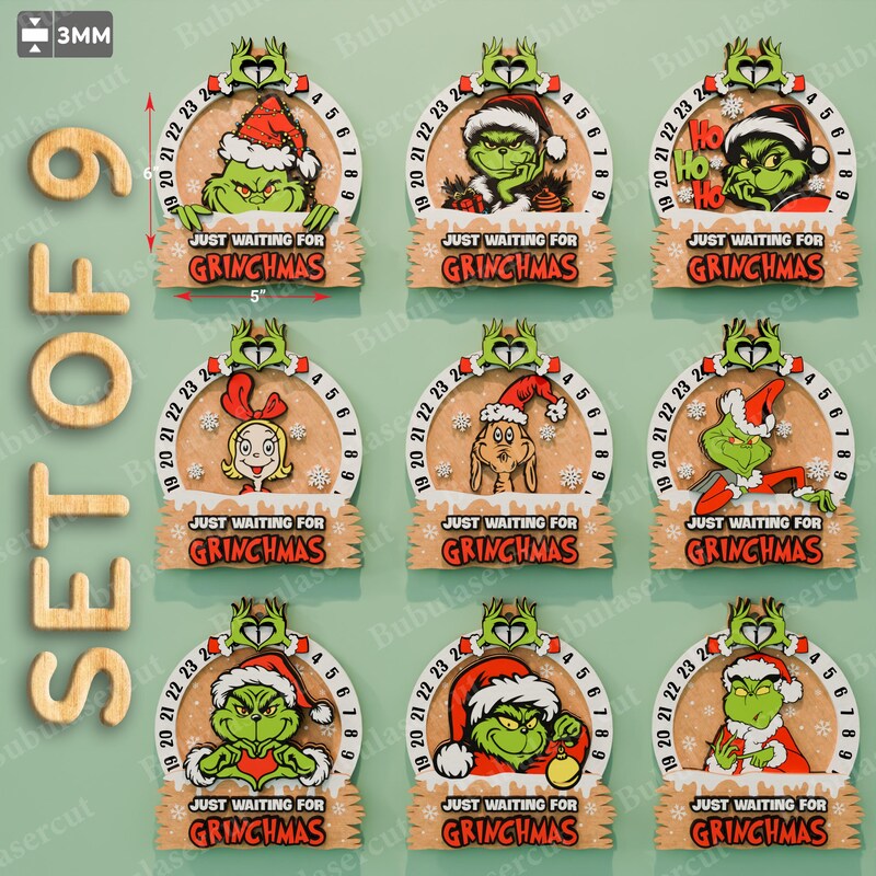 Grinch Countdown - Etsy