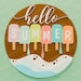 Beach Summer Round Sign SVG Bundle, 10 Coastal Door Hanger Designs ...