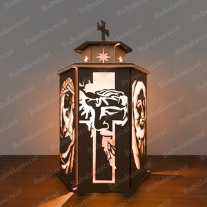 Christ Lantern Laser Cut Svg | Jesus Lantern Christian Lantern ...