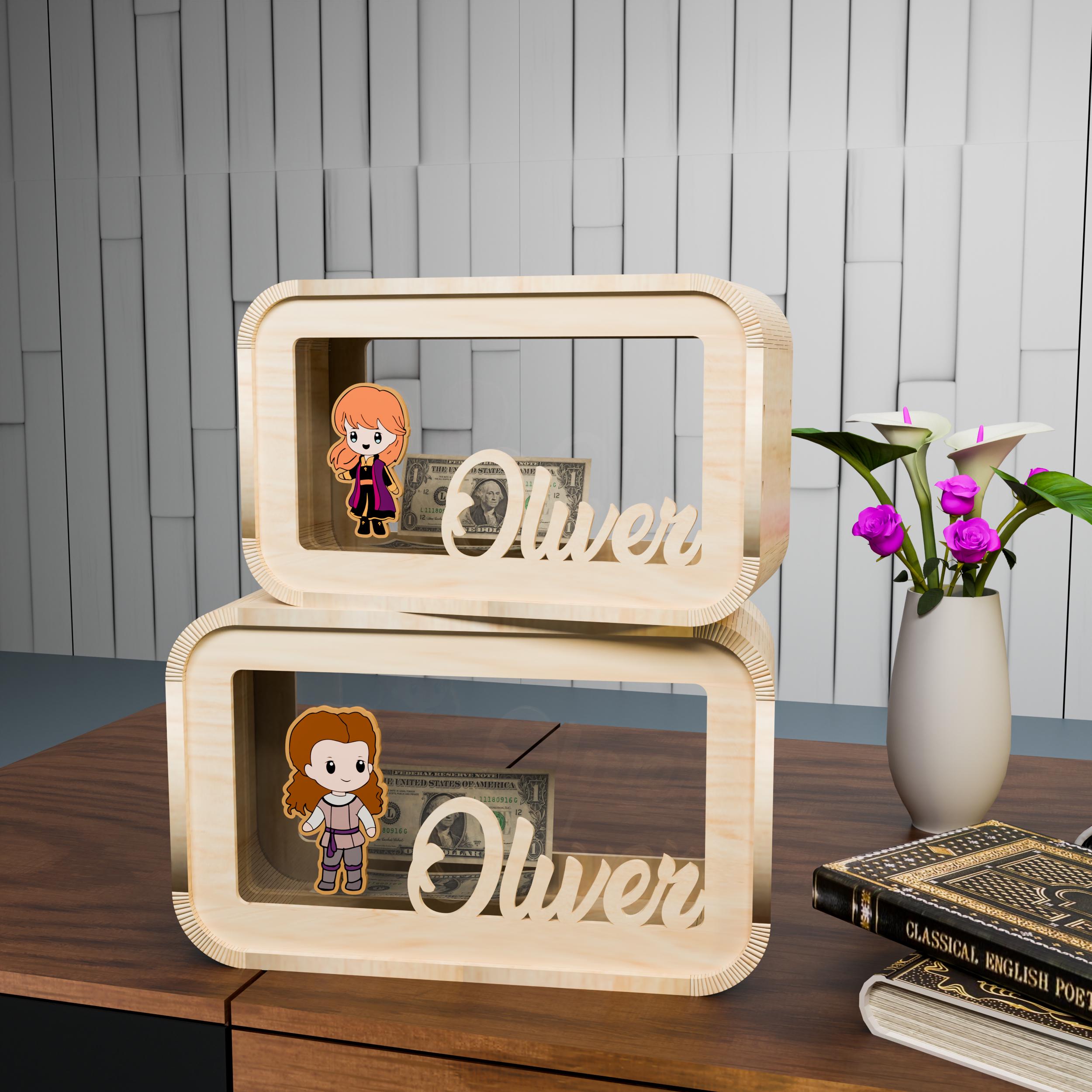 Frozen Money Box Laser Cut Svg, Elsa Money Box Svg, Olaf Money Box Svg ...