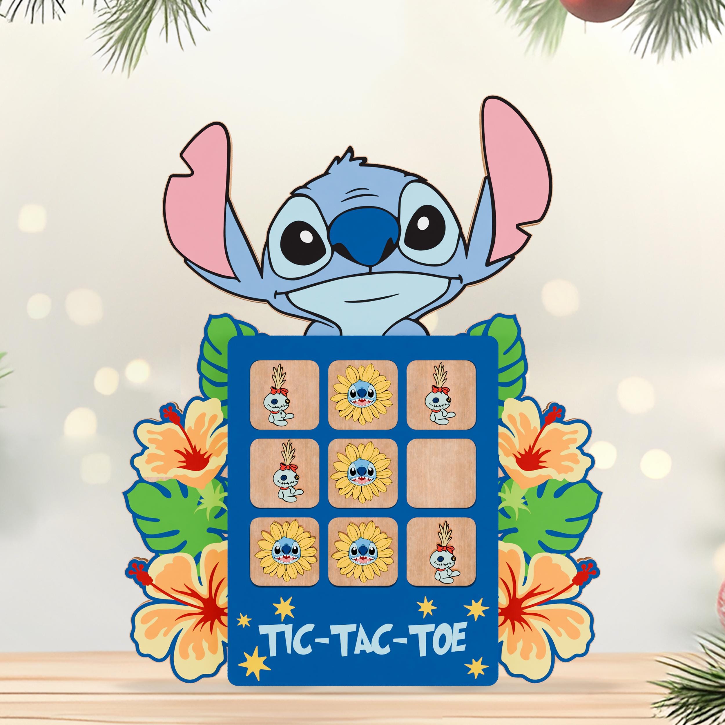 Character Cartoon Tic Tac Toe Lasercut,tic Tac Toe Game Svg,mouse Wood ...
