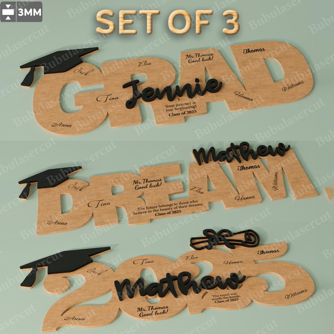 Personalized Graduation Signature Sign Laser Cut File| Graduation ...