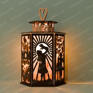 Mother's Day Lantern Bundle Laser Cut File | Mother's Day Gift for Mom ...