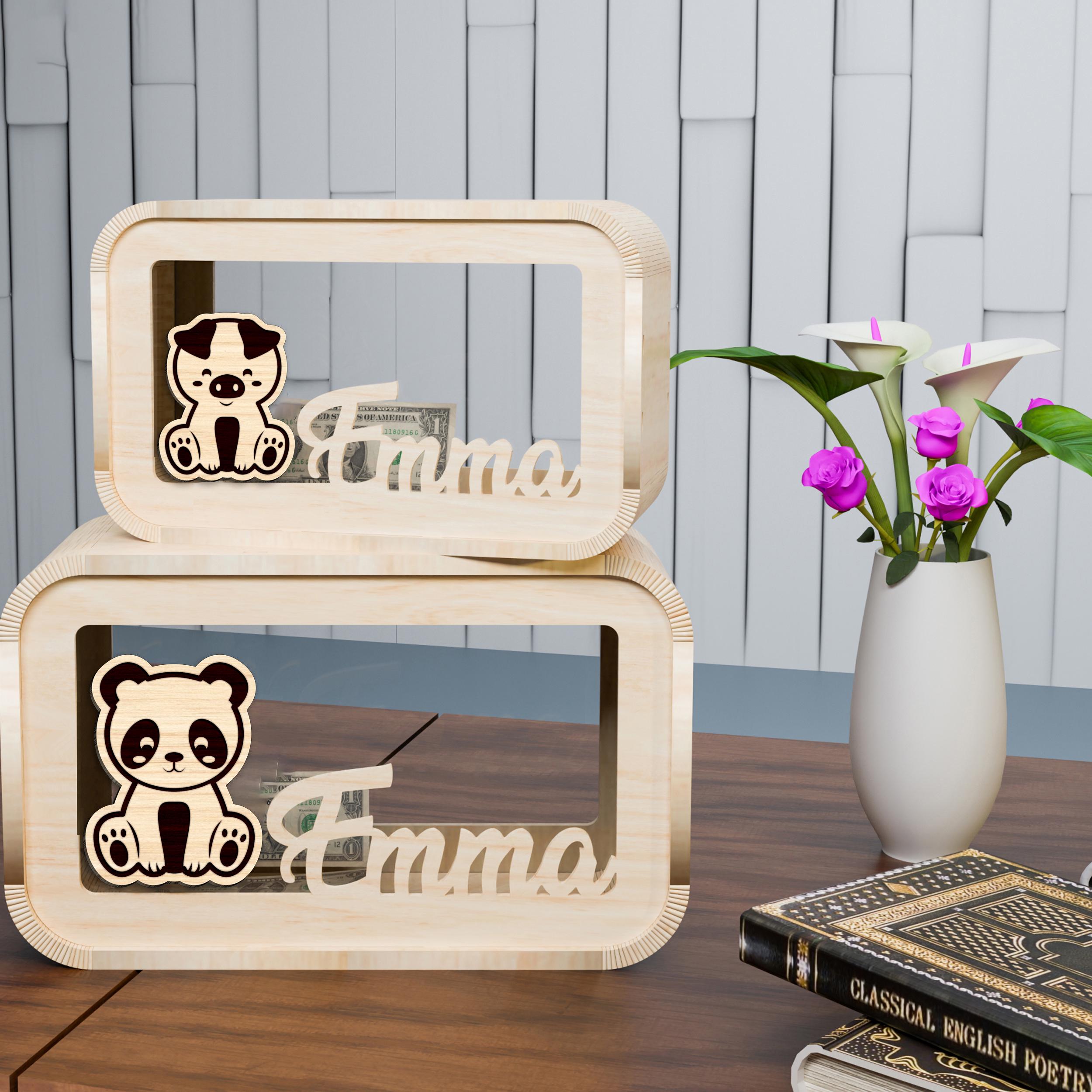 Safari Animals Money Box Laser Cut ,safari Animals Money Box Money Box ...