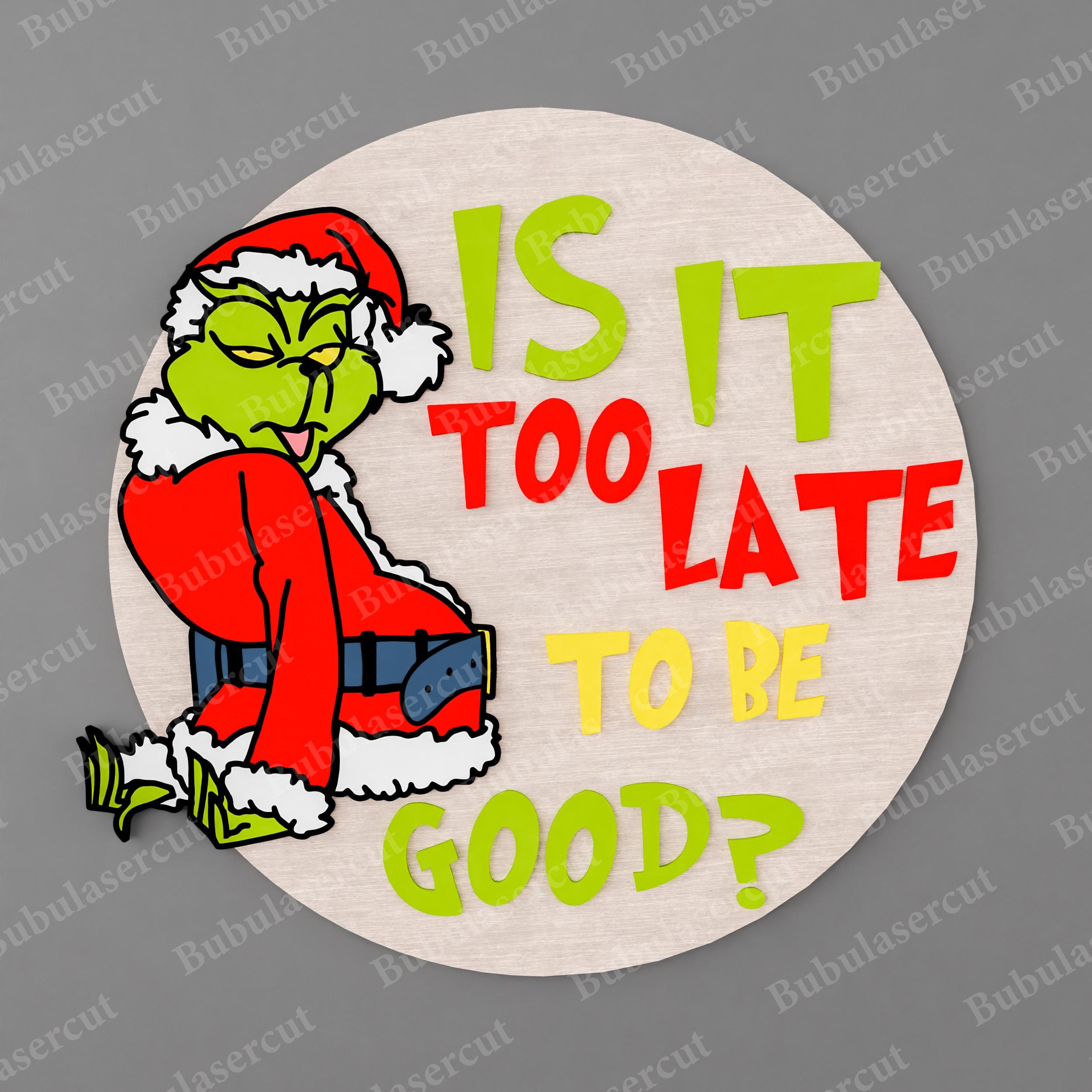 Christmas Cartoon Character Door Sign Lasercut,cartoon Christmas Door ...