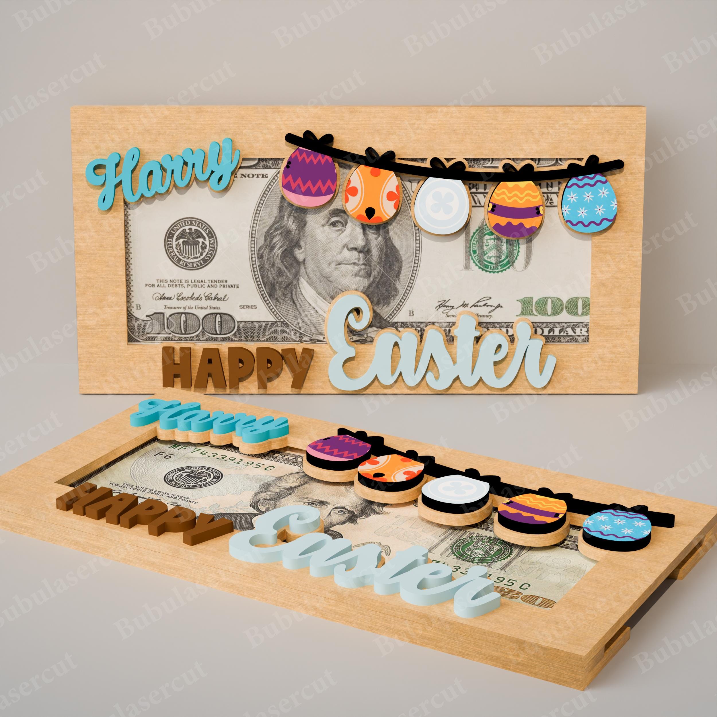 Custom Easter Money Holder Laser Cut Files | Easter Bunny Money Easter ...