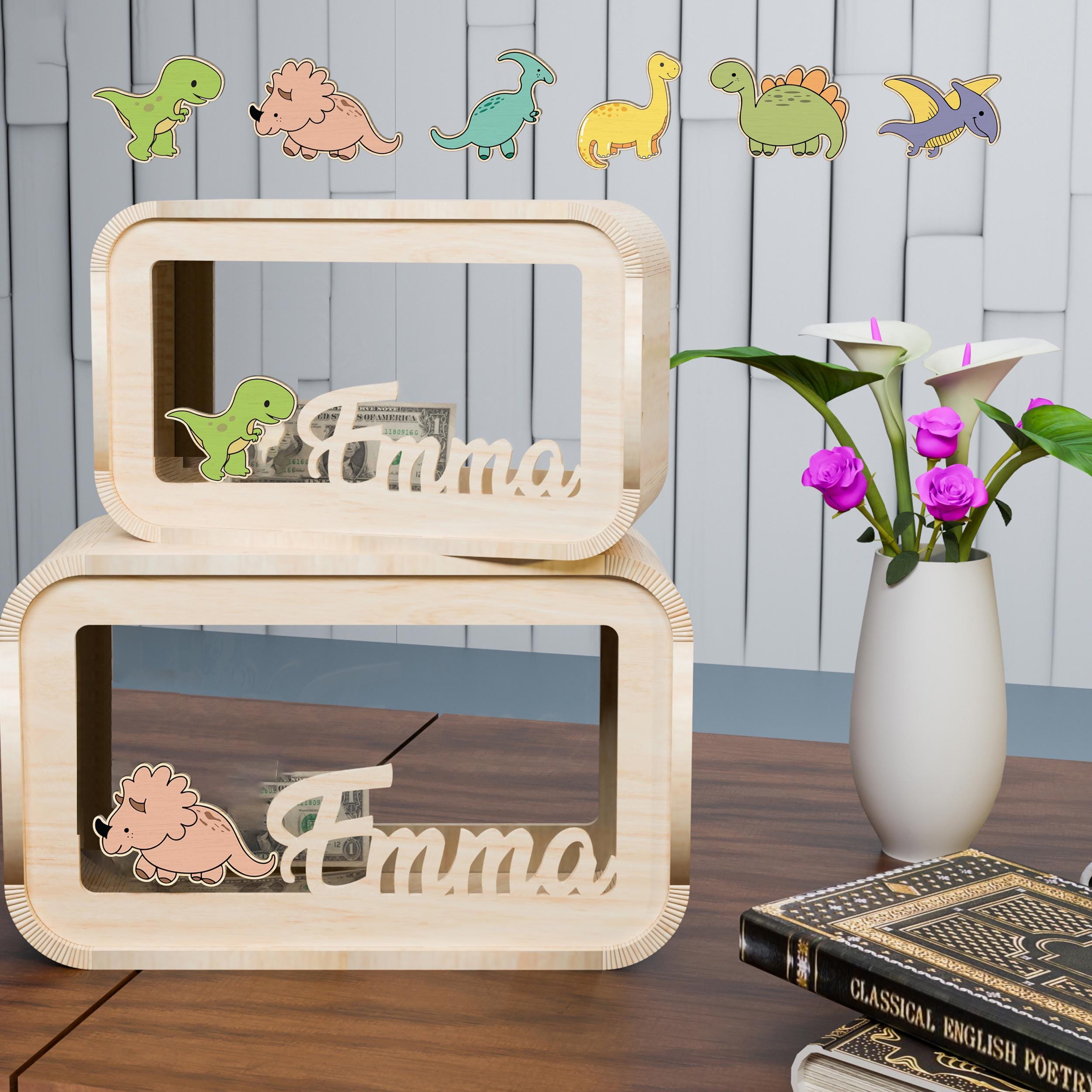 Dinosaurs Money Box Laser Cut Svg, Dinosaurs Money Box Svg, Dinosaurs ...