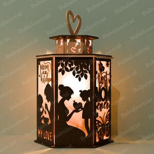 Mother's Day Lantern Bundle Laser Cut File | Mother's Day Gift for Mom ...